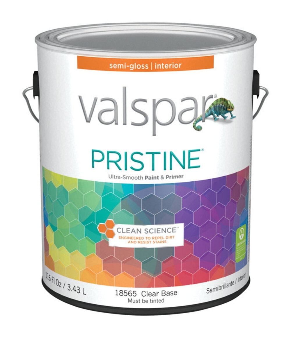 Valspar Pristine 100% Acrylic Paint & Primer Semi-Gloss Interior Wall ...