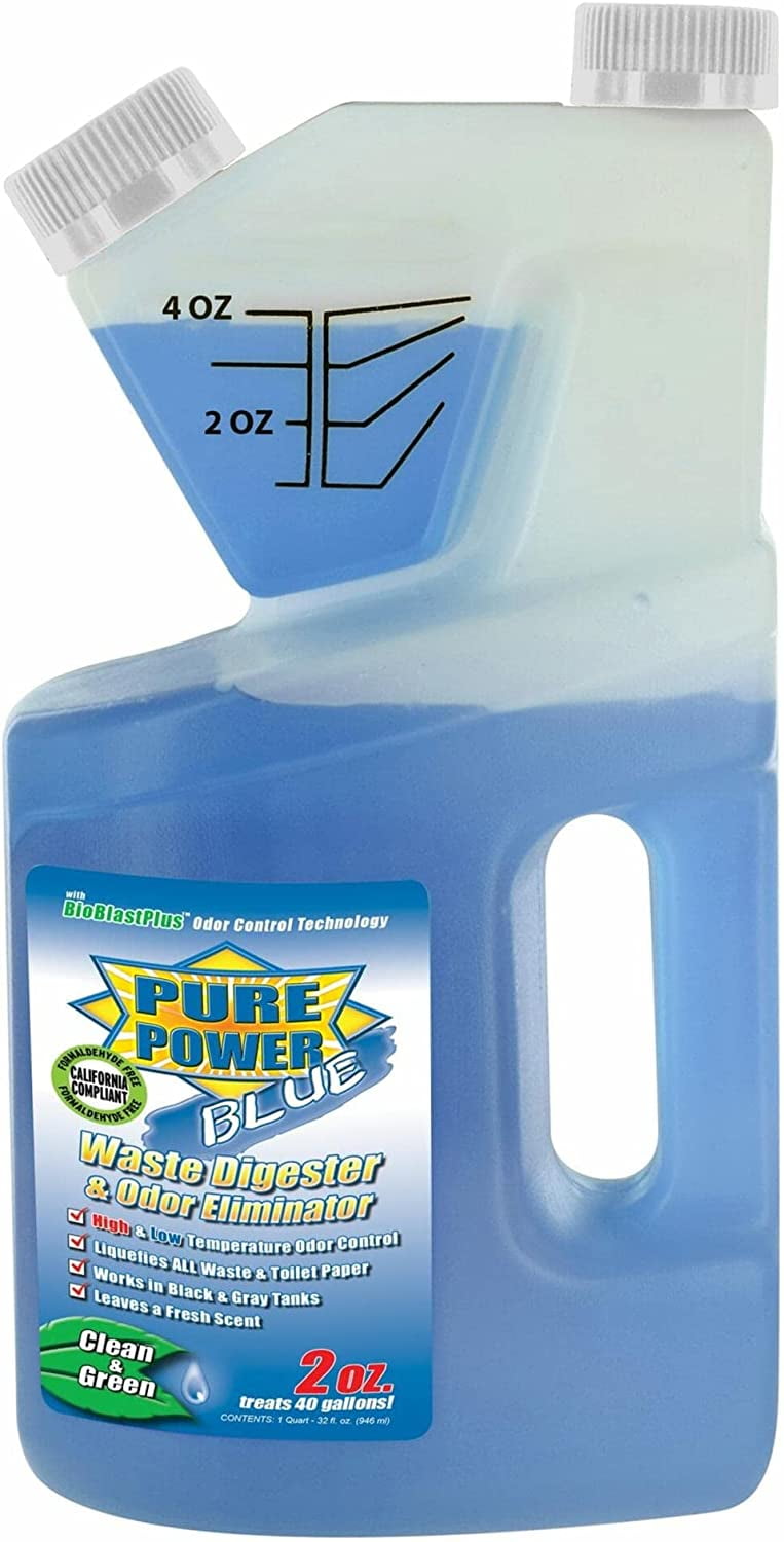 Valterra 40 oz Pure Power Blue, RV Tank Treatment, Camper Waste Holding ...