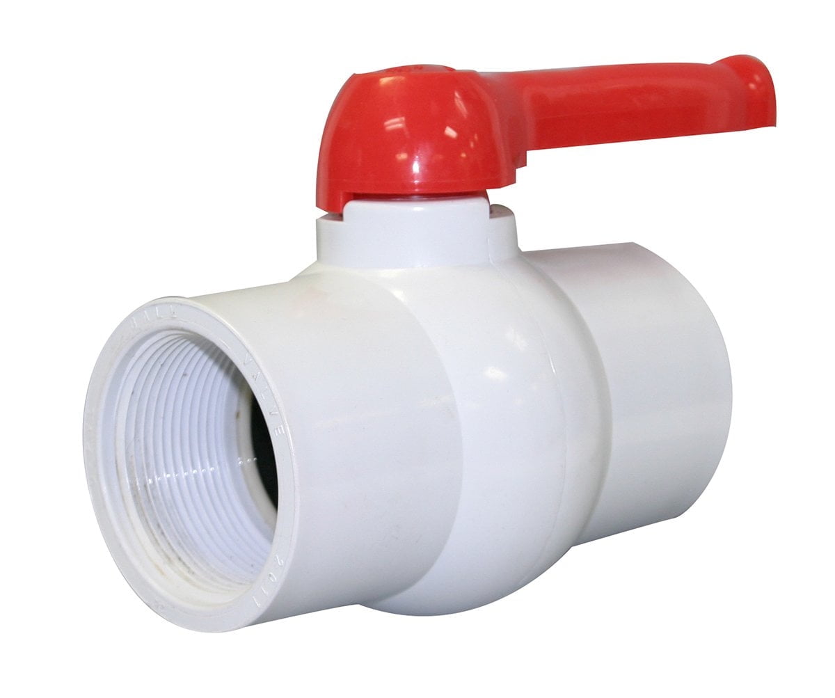 Valterra 700-25F PVC Ball Valve, White, 2-1/2" FPT, Single Handle ...