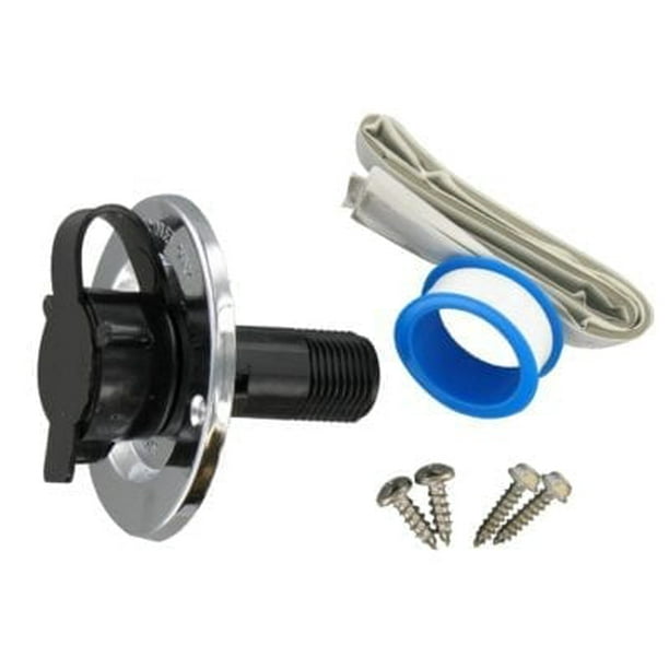 Valterra A01-0165VP Flush-Mount Water Inlet - MPT, 2-3/4" Die Cast ...