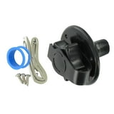 Valterra A01-0168BKVP Flush-Mount Water Inlet - MPT, 2-3/4" Flange ...