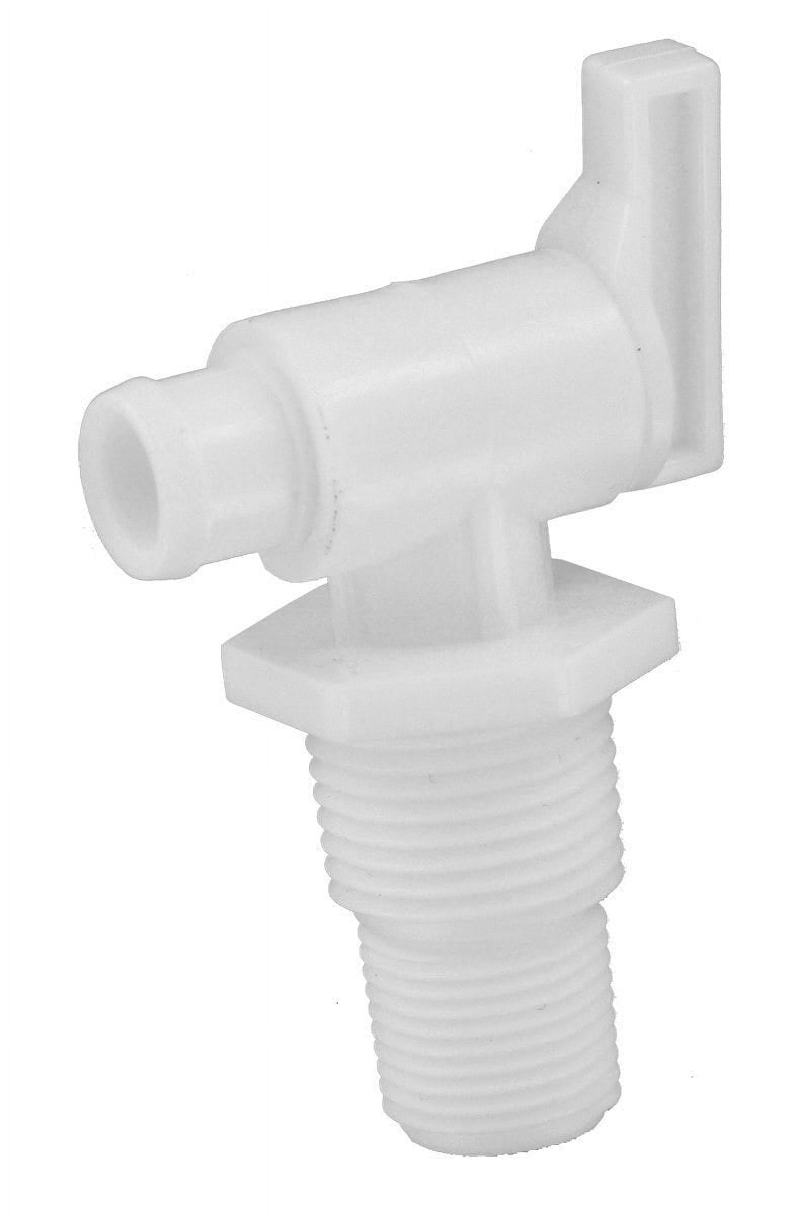 Valterra A01-2026BKVP Universal Drain Valve - Threaded, Black (Carded ...