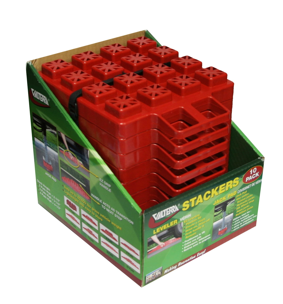 Valterra A10-0918 Stackers Leveler / Jack Pad - 10 Pack - Walmart.com