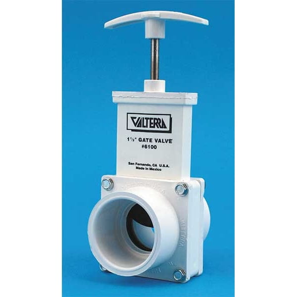 Valterra Gate Valve,1 1/2",PVC,Slip 6102GR - Walmart.com