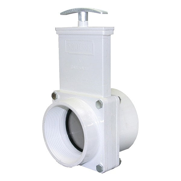 Valterra Gate Valve,3",PVC,IPS 4309GR - Walmart.com