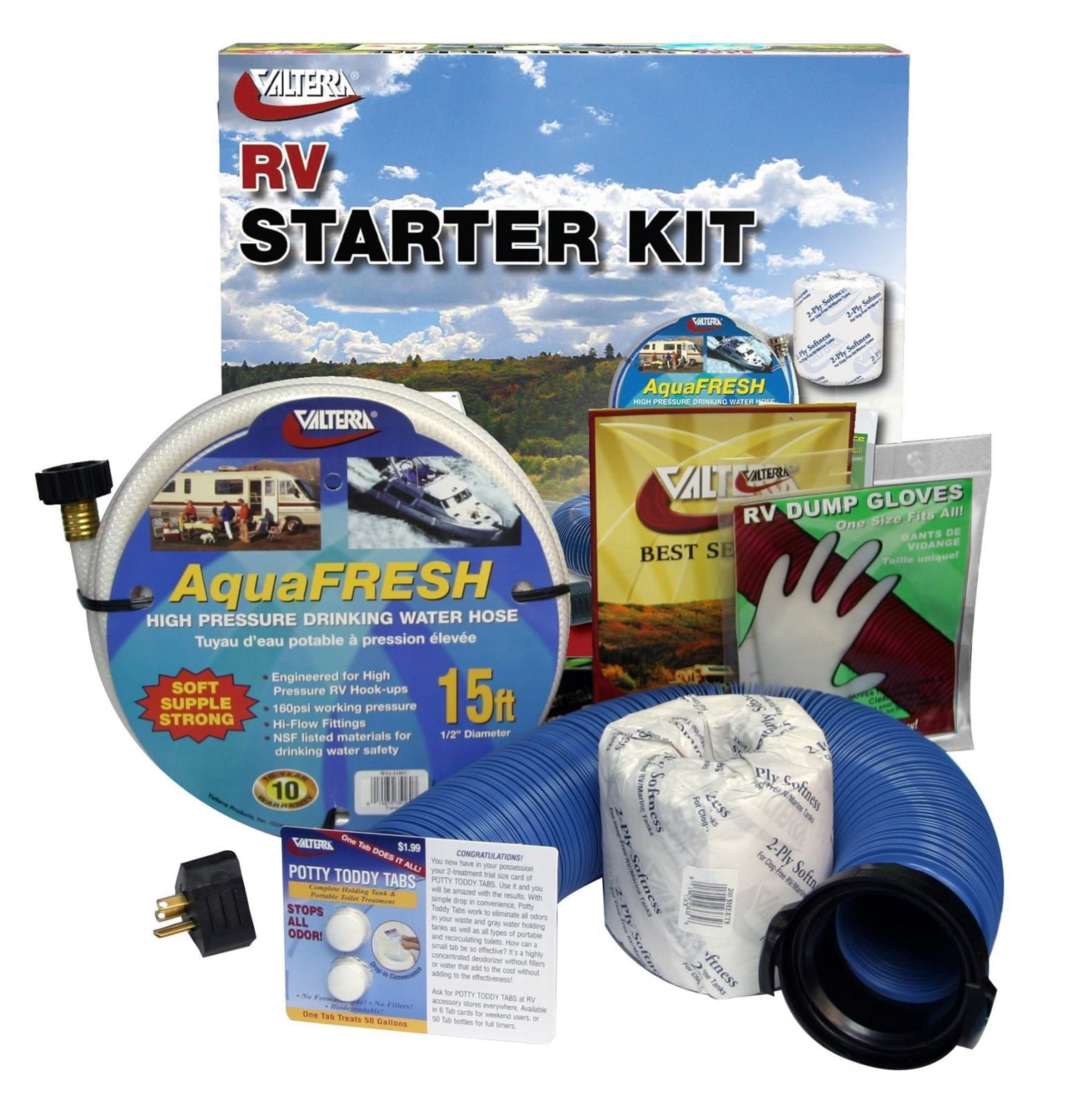 Valterra K88101 Basic RV Accessory Starter Kit with Potty Toddy ...