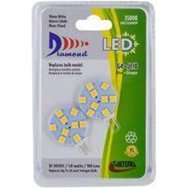 Valterra Products VLPDG72626WVP JC10 Disc LED Soft White Bulb, Pack of ...