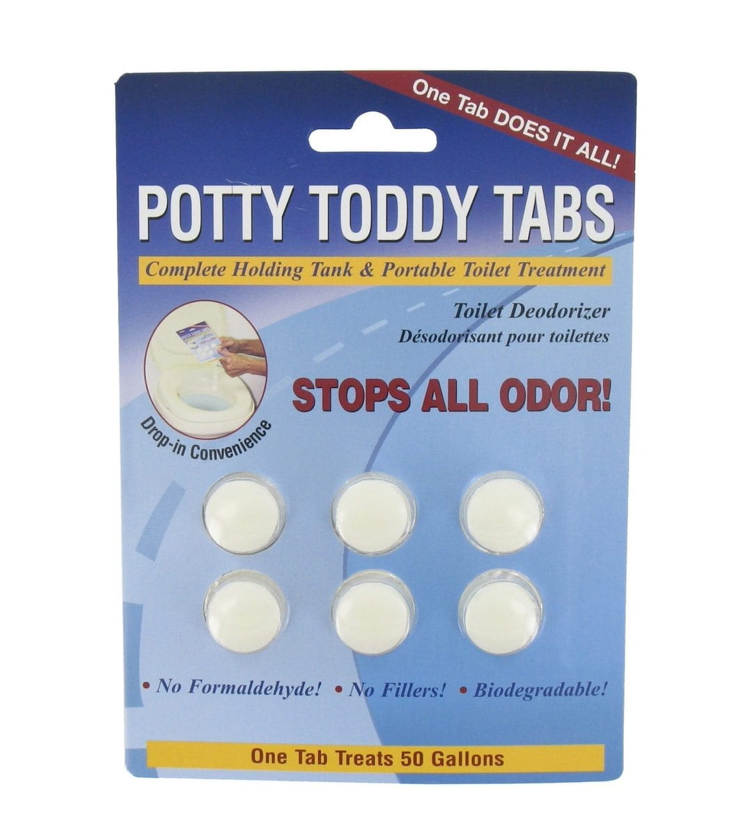 Valterra Q5000VP Potty Toddy Tabs - 6/Card - Walmart.com