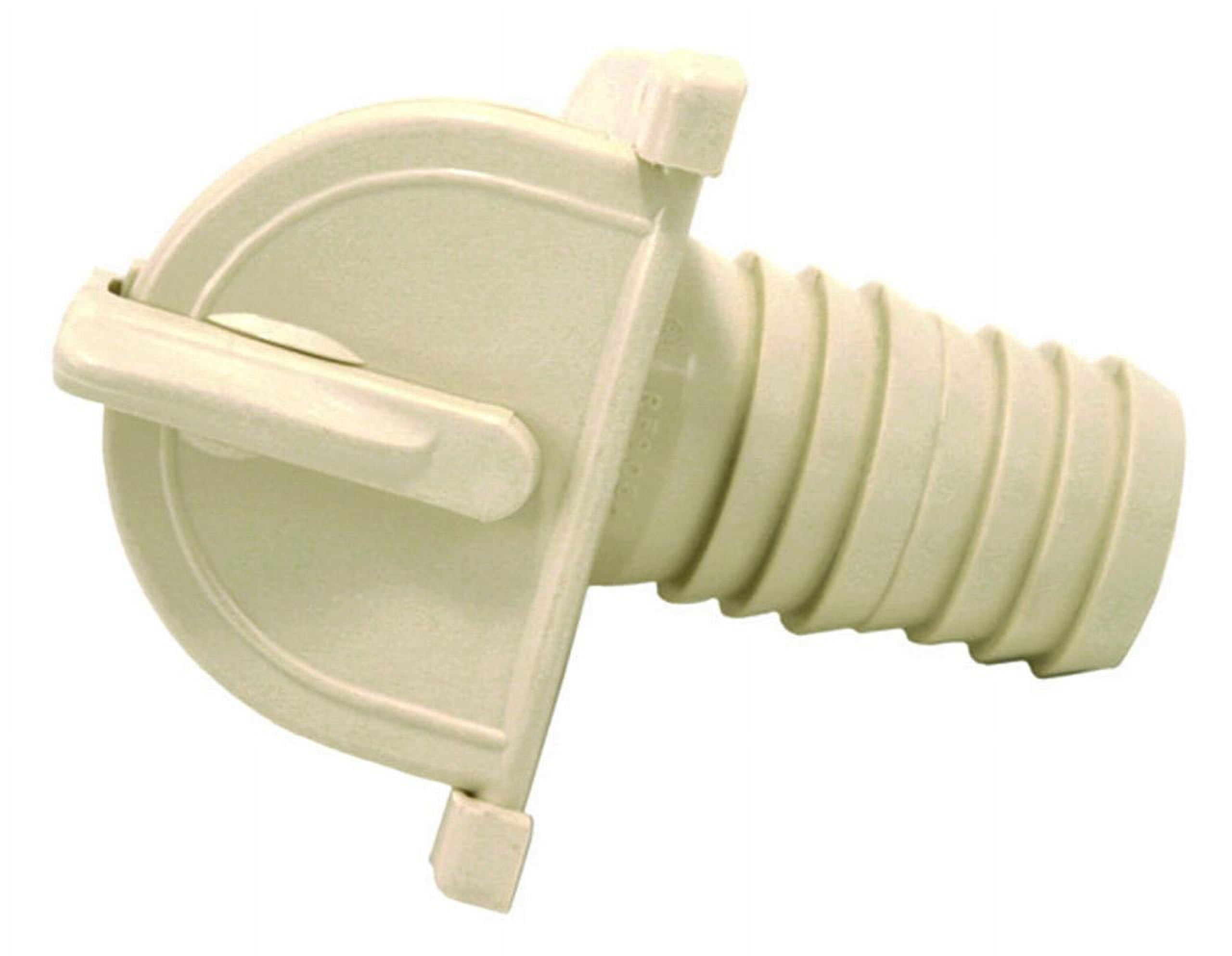 Valterra Fresh Water Inlet 1-3/8in x 1-1/4in, Ivory Plastic, Gravity ...