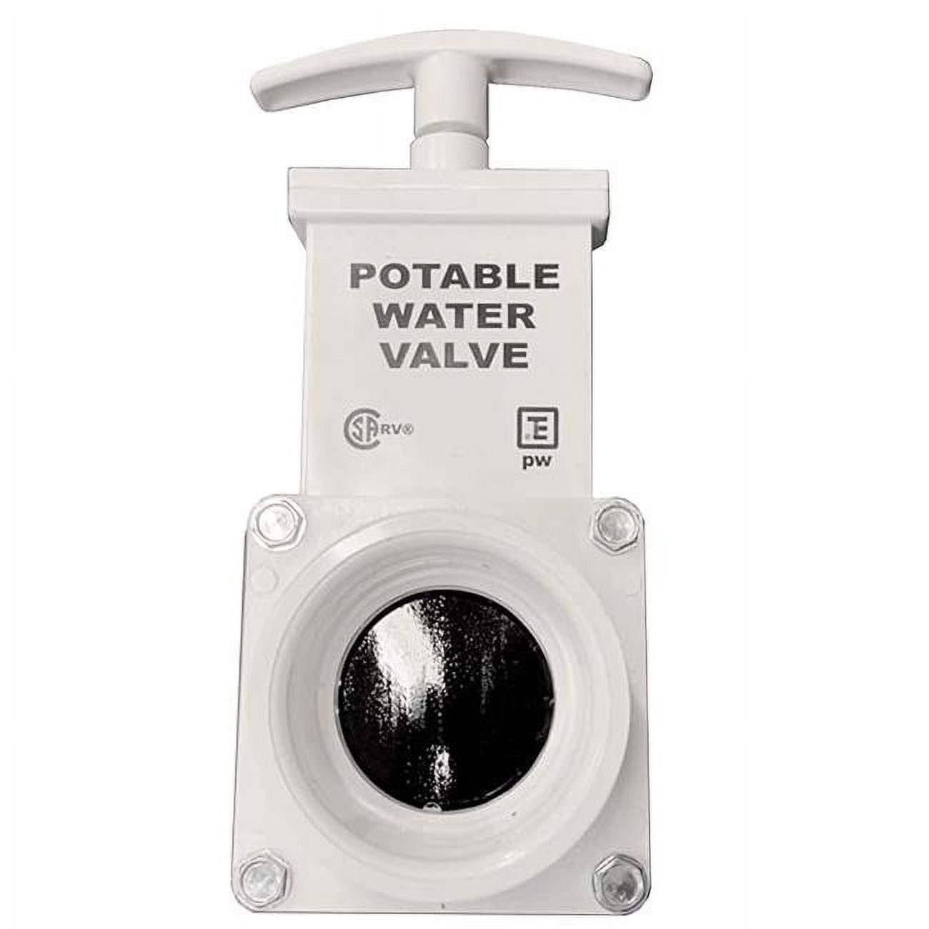 Valterra T1001APW 0.5 in. Fresh Water Gate Valve - Drain Valve Spigot x ...