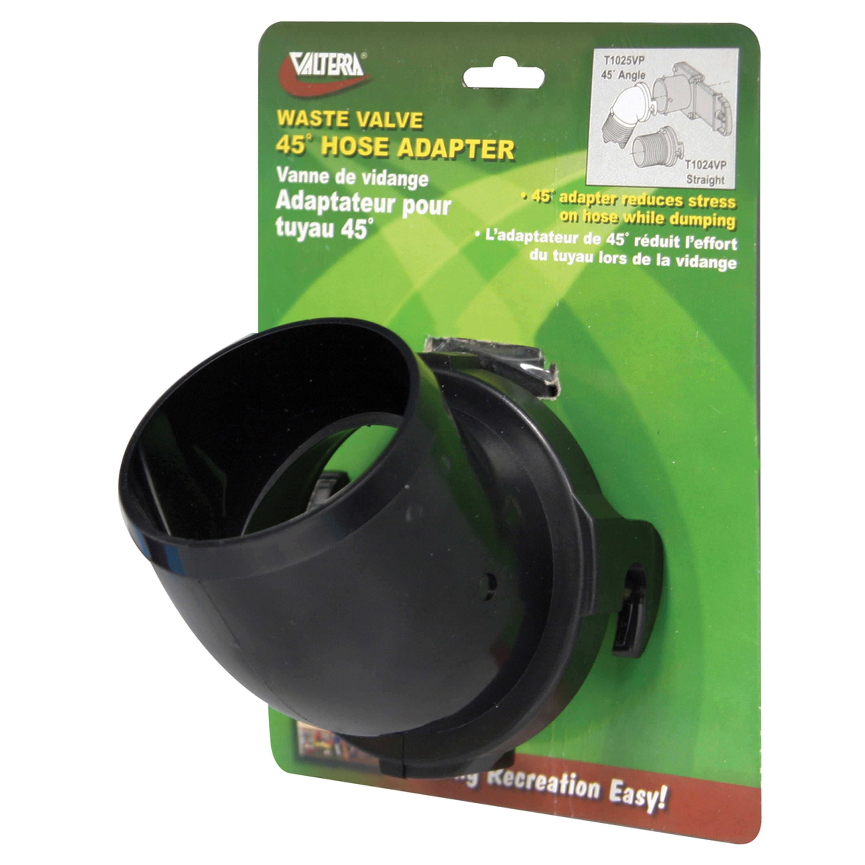 Valterra T1025VP Hose Adapter - 45°, Black (Carded) - Walmart Business ...