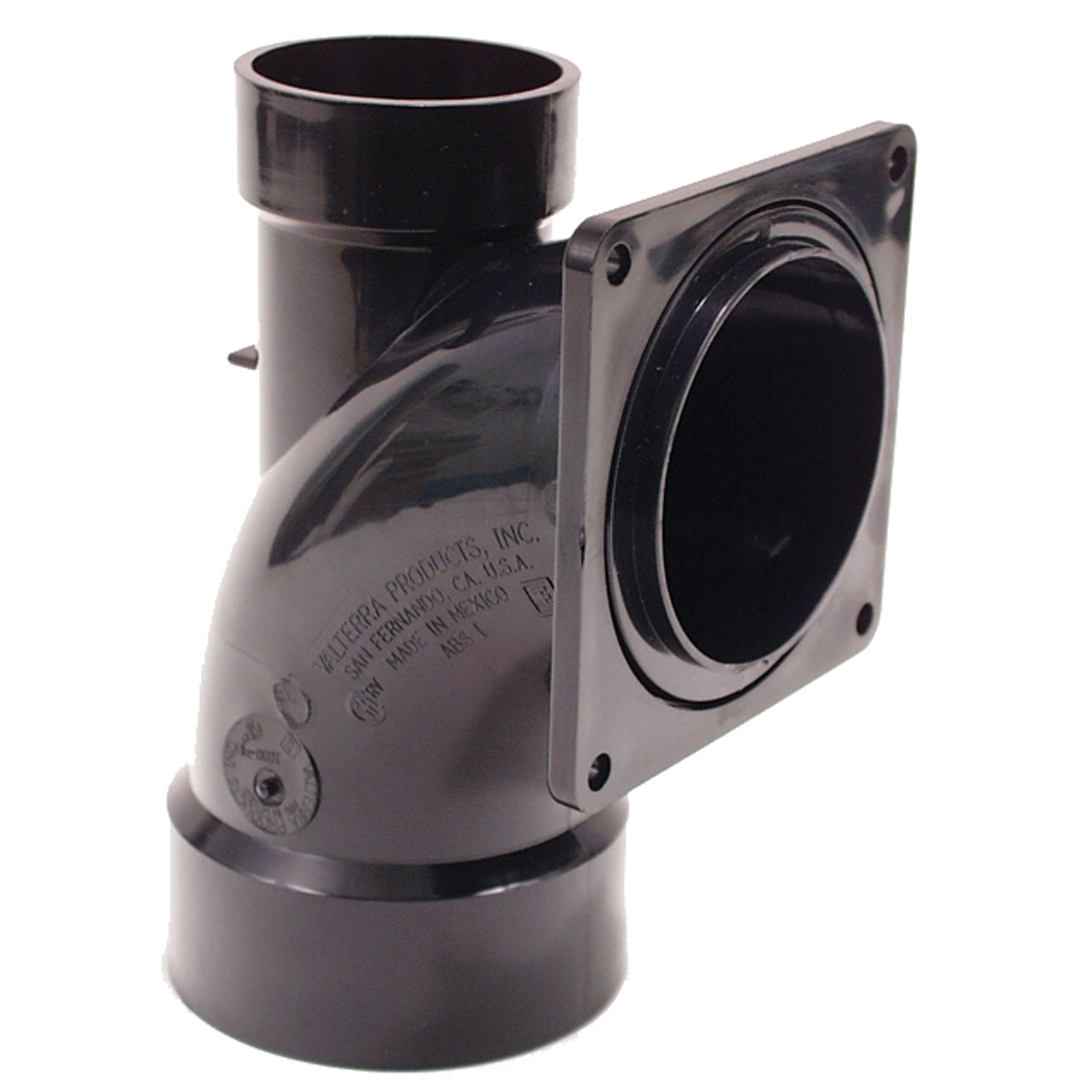 Valterra T1030-1 Flanged Valve Fitting - Heel Inlet 1/4 Bend, 3" Hub x ...