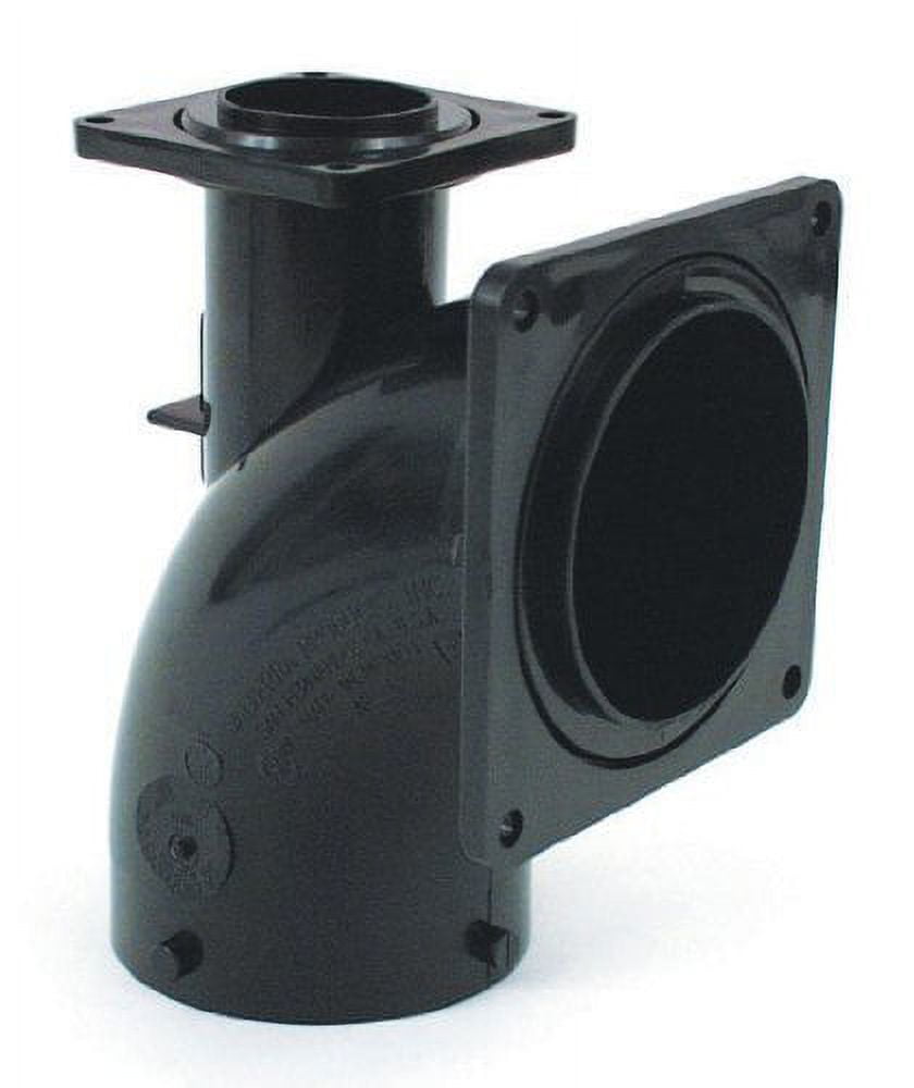 Valterra T1031 1/4 Bend Heel Inlet with 3" Slip Hub x 3" and 1-1/2 ...