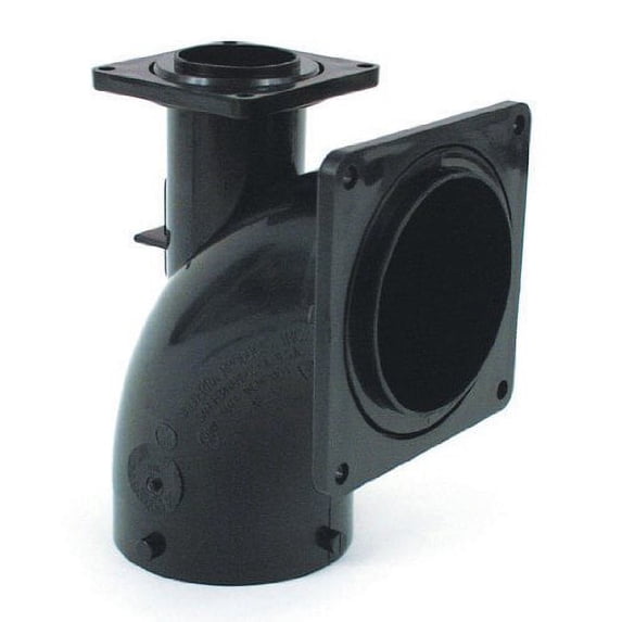 Valterra T1031 1/4 Bend Heel Inlet with 3" Slip Hub x 3" and 1-1/2 ...