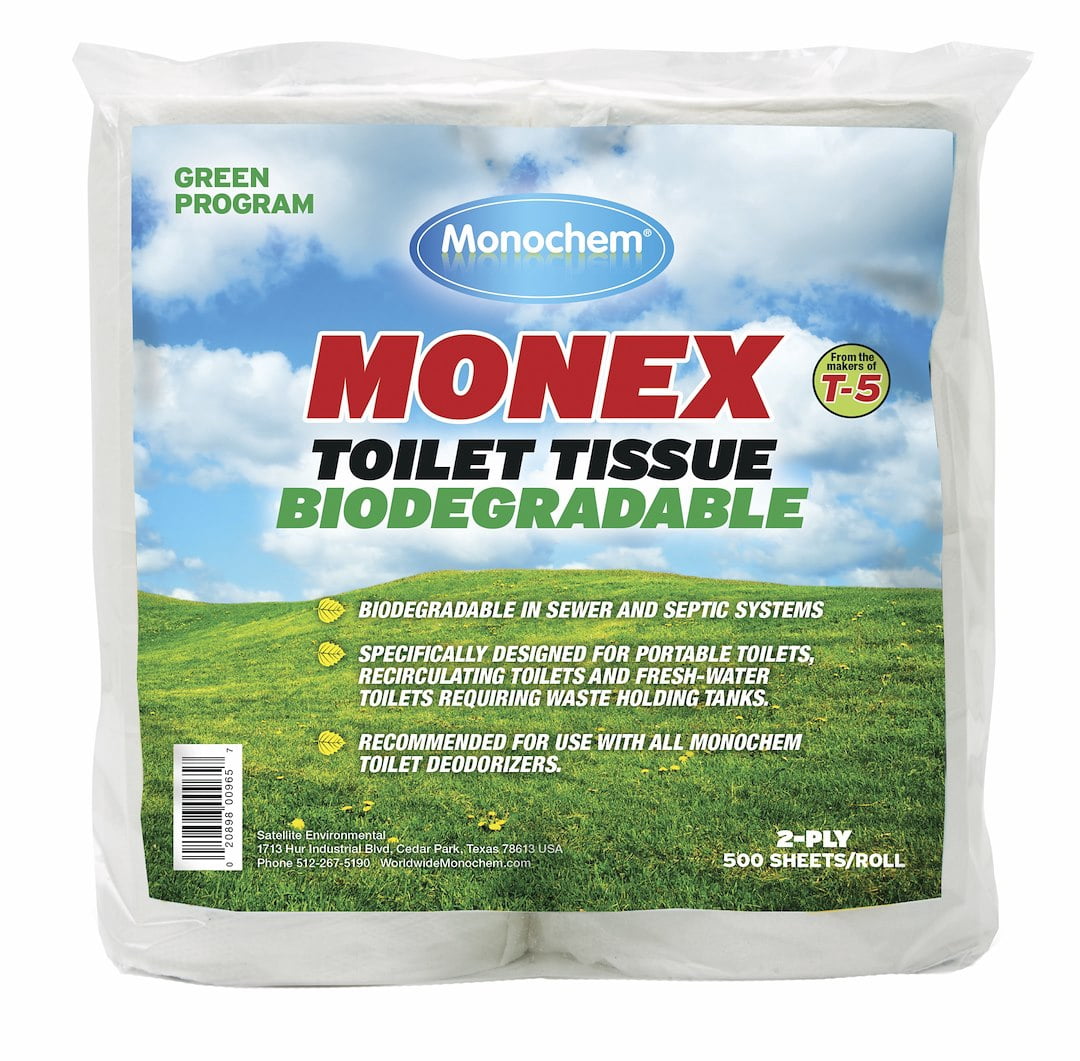 Monochem, Toilet Tissue, 4 Roll Pack - Walmart Business Supplies
