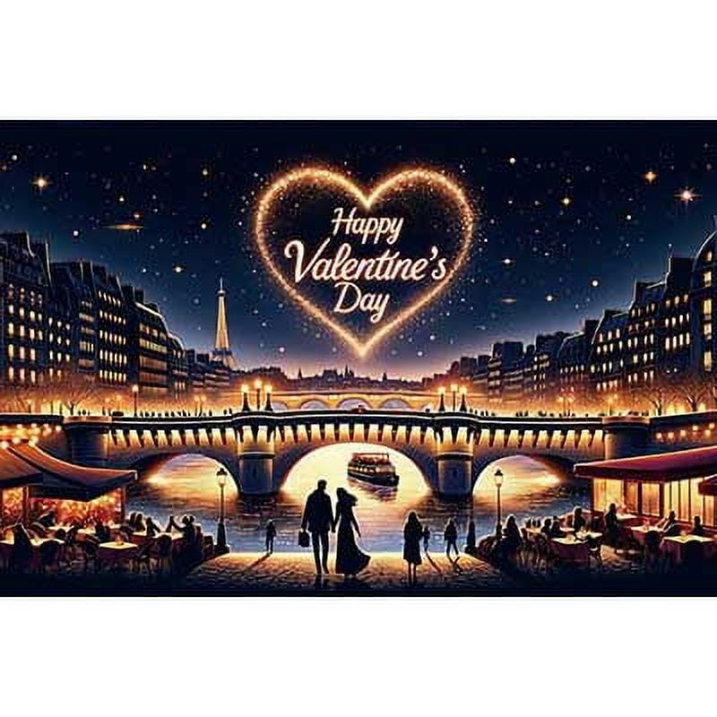 Valtine's Day Backdrop Beach Party Glitter Heart Balloon February 14 ...