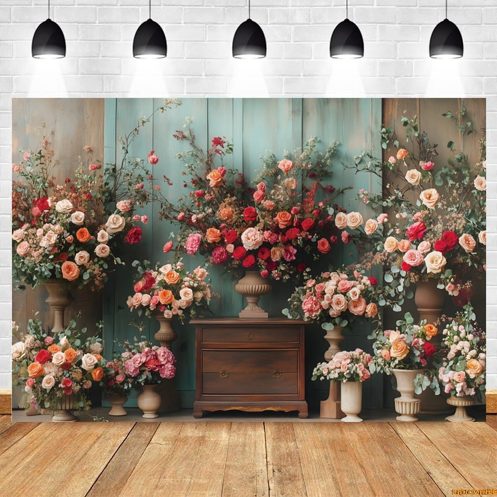 Valtine's Day Photography Backdrop Vintage European Style Room Wall ...
