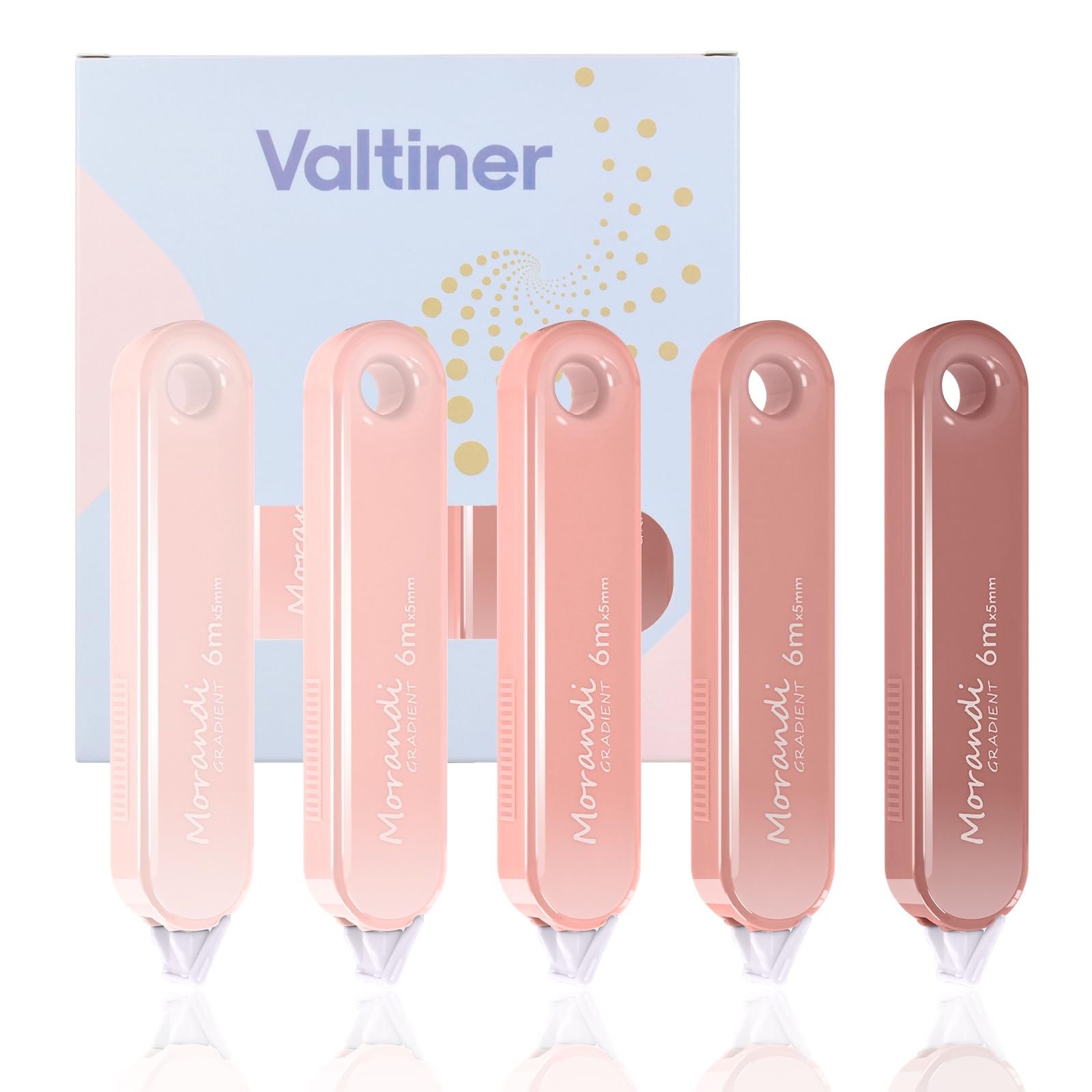 Valtiner 5-Piece White Out Correction Tapes, Aesthetic Cute Whiteout ...
