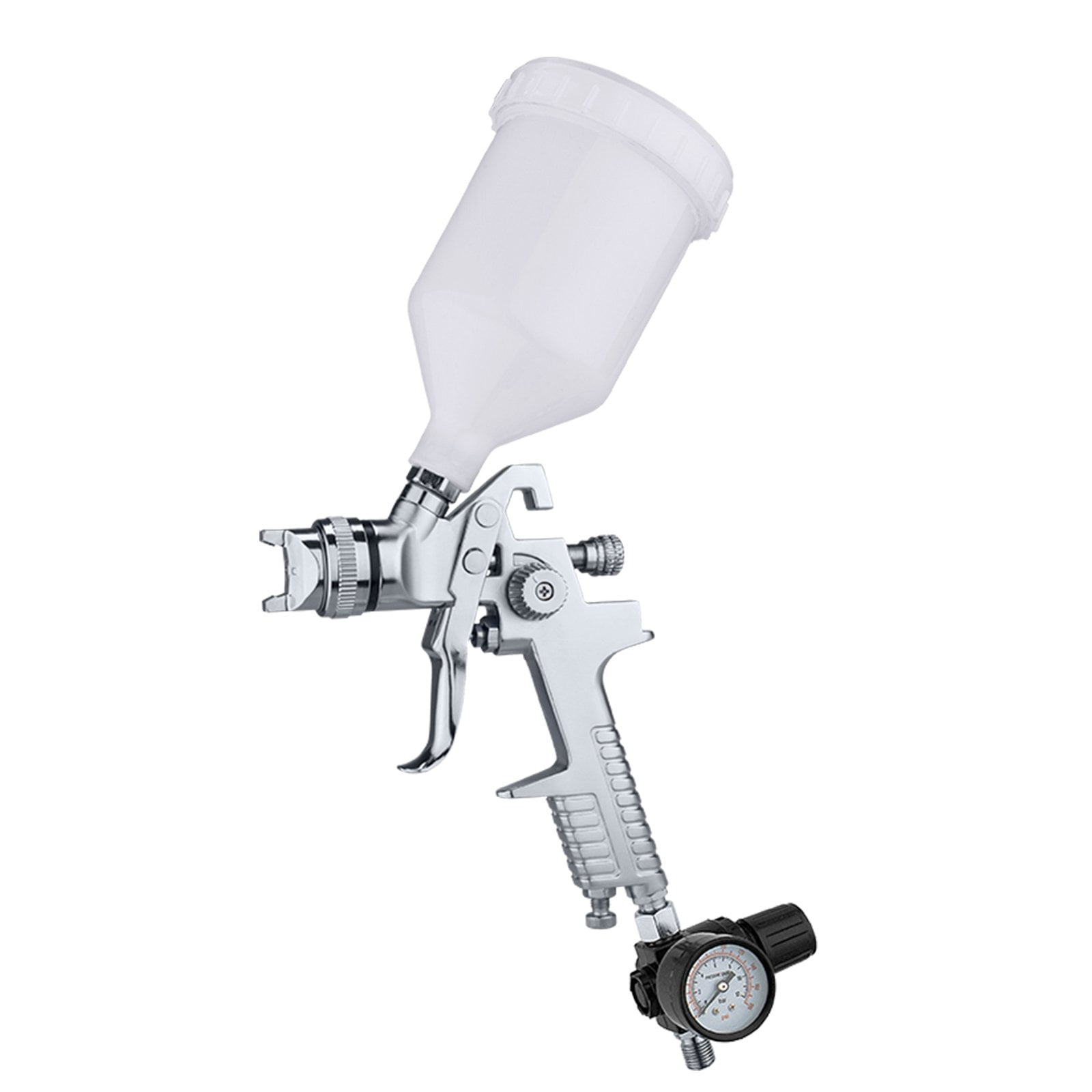 Valu-Air H827-B 20Oz HVLP Gravity Feed Air Spray Gun with Regulator (1 ...