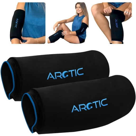 Value 2 Pack - Cold Therapy Compression Ice Sleeve, Knee Ice Pack Wrap ...
