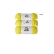 Value 380yd Worsted Acrylic Yarn by Big Twist 3 Pack Pale Yellow ...