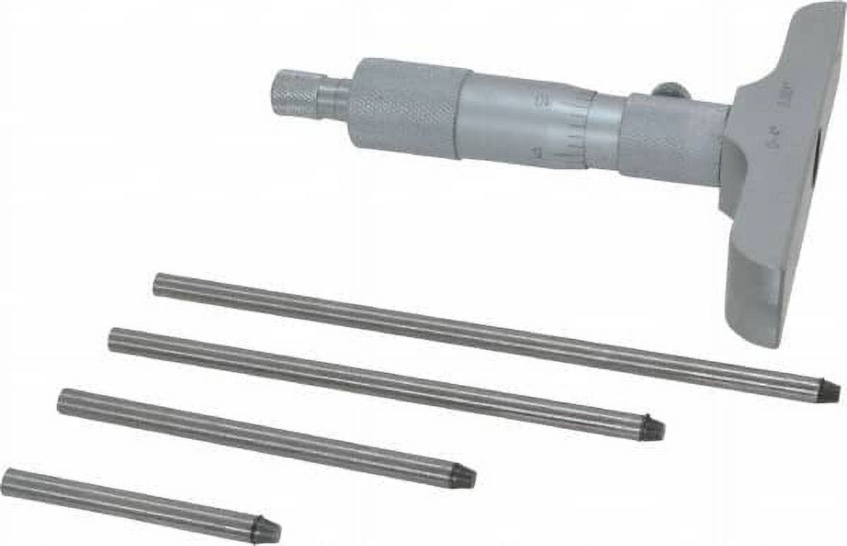 Value Collection 0 to 4" Range, 4 Rod, Mechanical Depth Micrometer ...