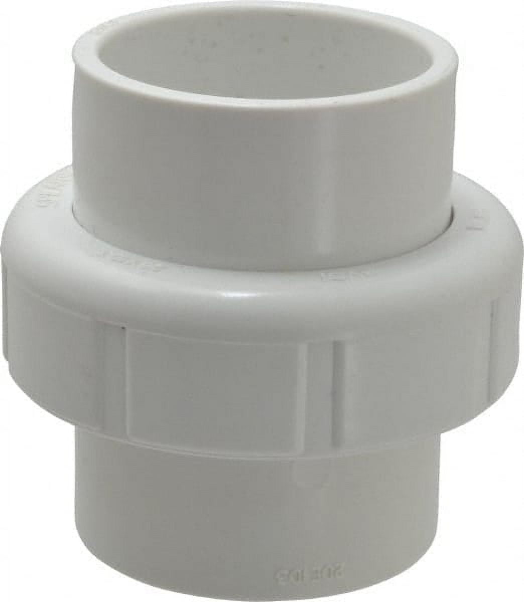 Value Collection 1-1/2" PVC Plastic Pipe Union with EPDM O-Ring ...