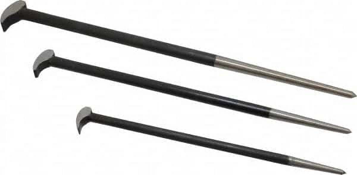 Value Collection 3 Piece Rolling Head Pry Bar Set 5/8" Head Width ...