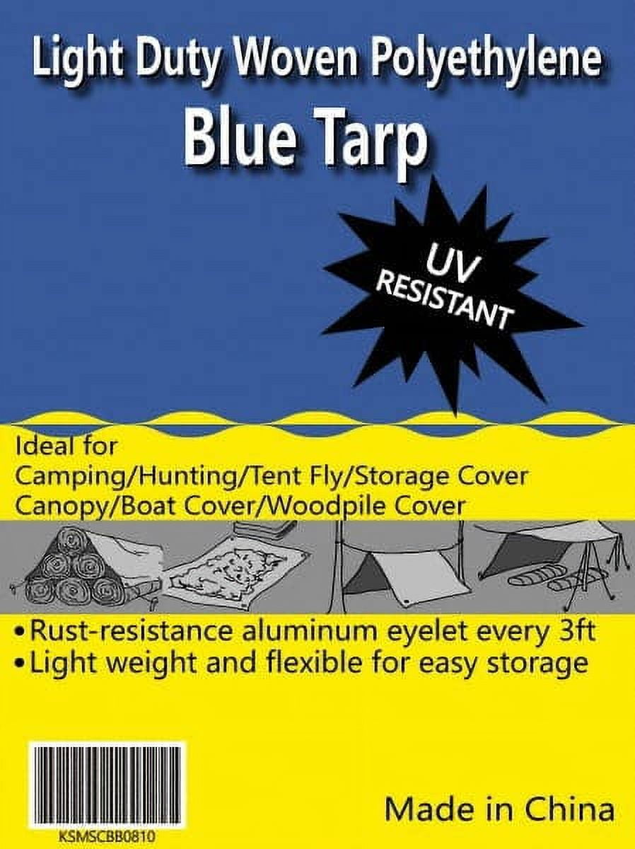 Value Collection 40' Long x 20' Wide Polyethylene Tarp & Dust Cover ...