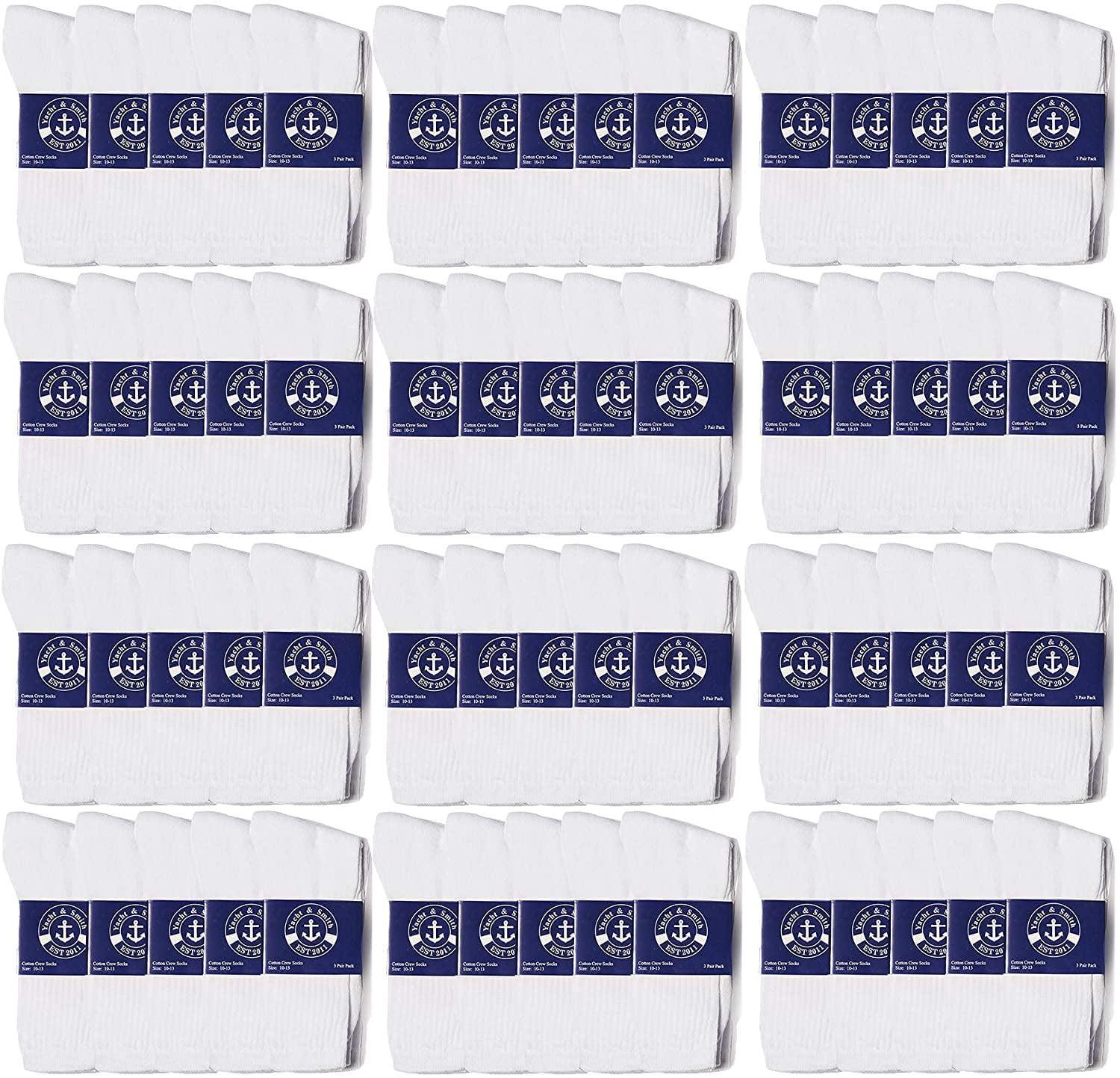 Value Mens Bulk Lightweight Cotton Crew Socks, Homeless Donation ...