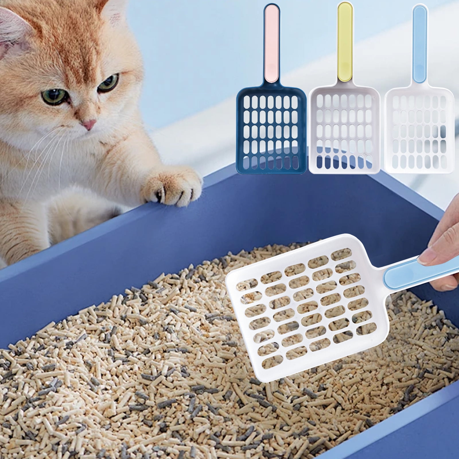 Value for Money, Dual-Color Cat Litter Shovel, Filtering Excrement Tool ...