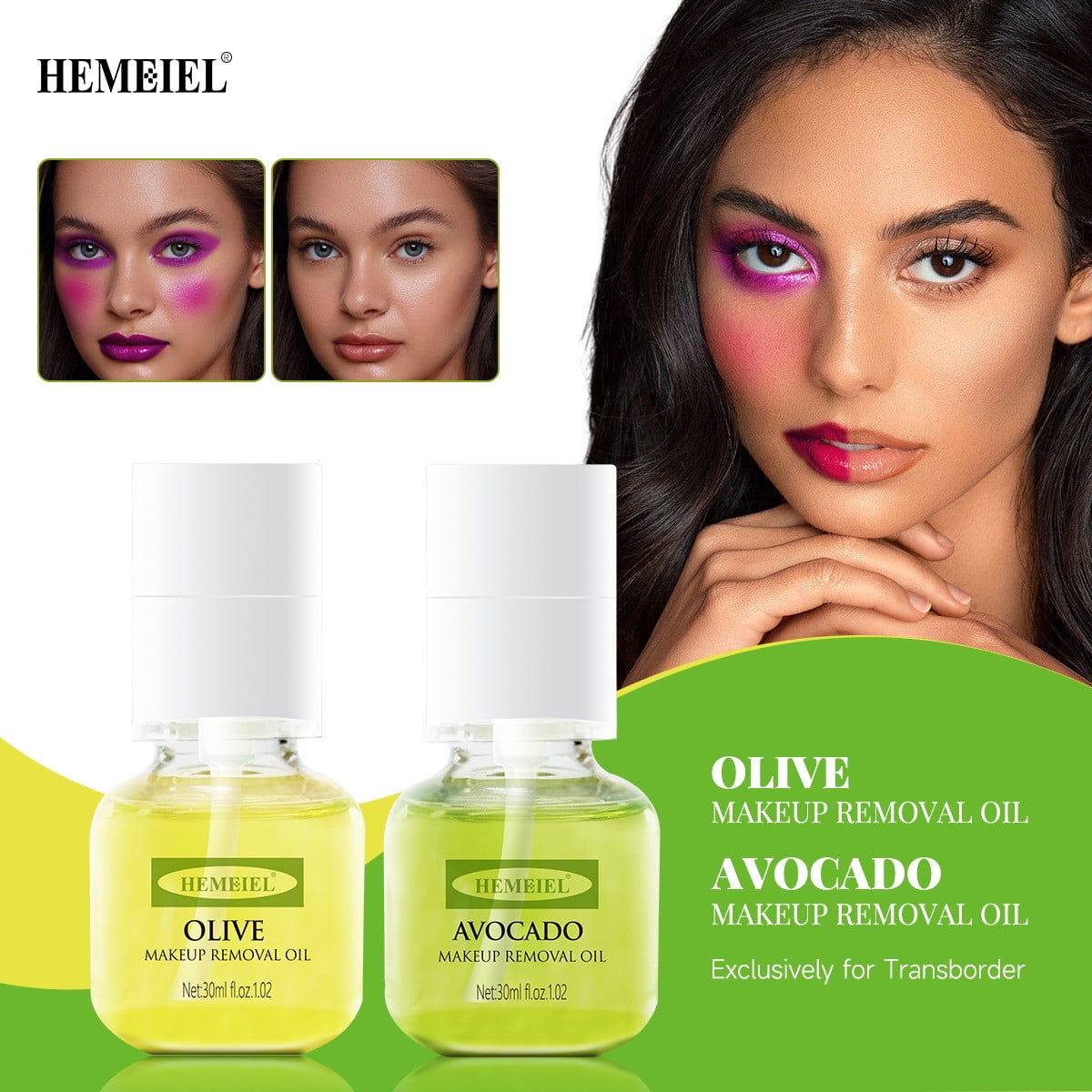 Value for Money, Facial Cleanser Olive Oil Makeup Remover, Avocado-Based, Gentle for Eyes, Lips ...