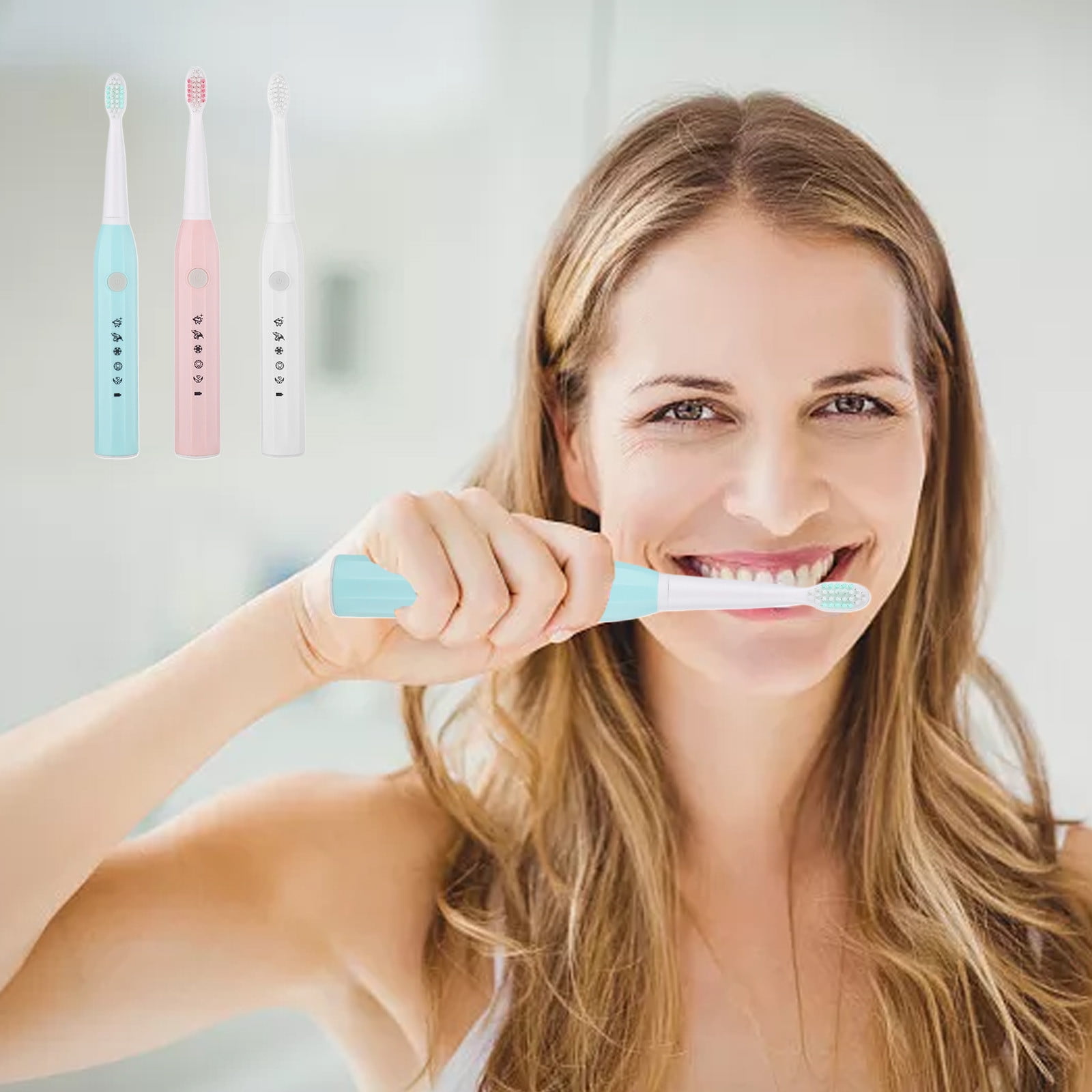 Value for Money, PowerRechargeable Toothbrush, 4-Head Brush, 5 Modes ...