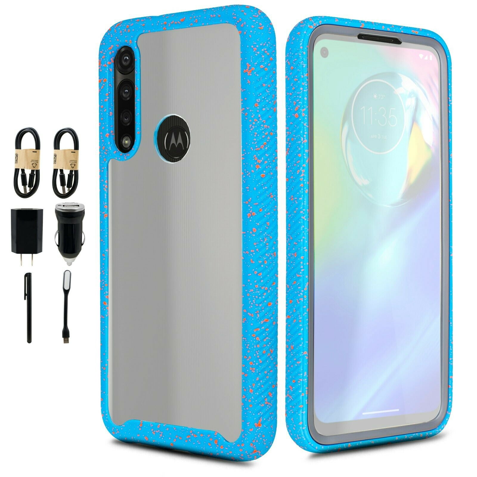 Value Pack and for Motorola Moto G Fast Clear Case Phone Case Dual ...