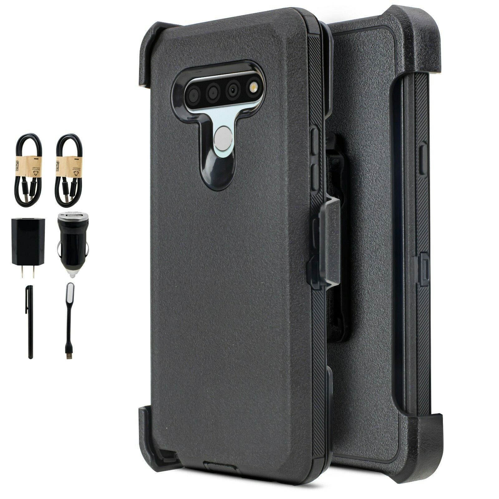 Value Pack ! for LG Stylo 6 Heavy Duty Phone Case 360° Cover Screen ...