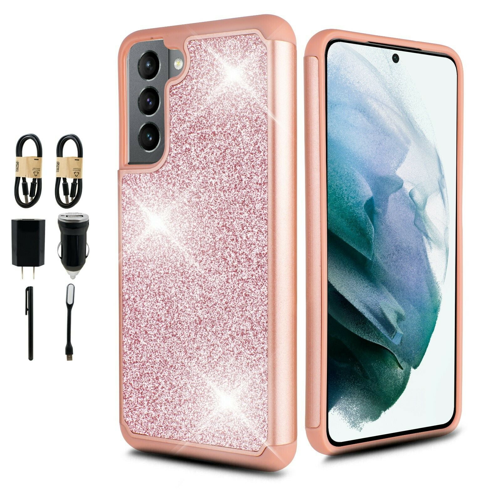 Value Pack + for Samsung Galaxy S21 FE Hard Case Hybrid Cell Phone Case ...