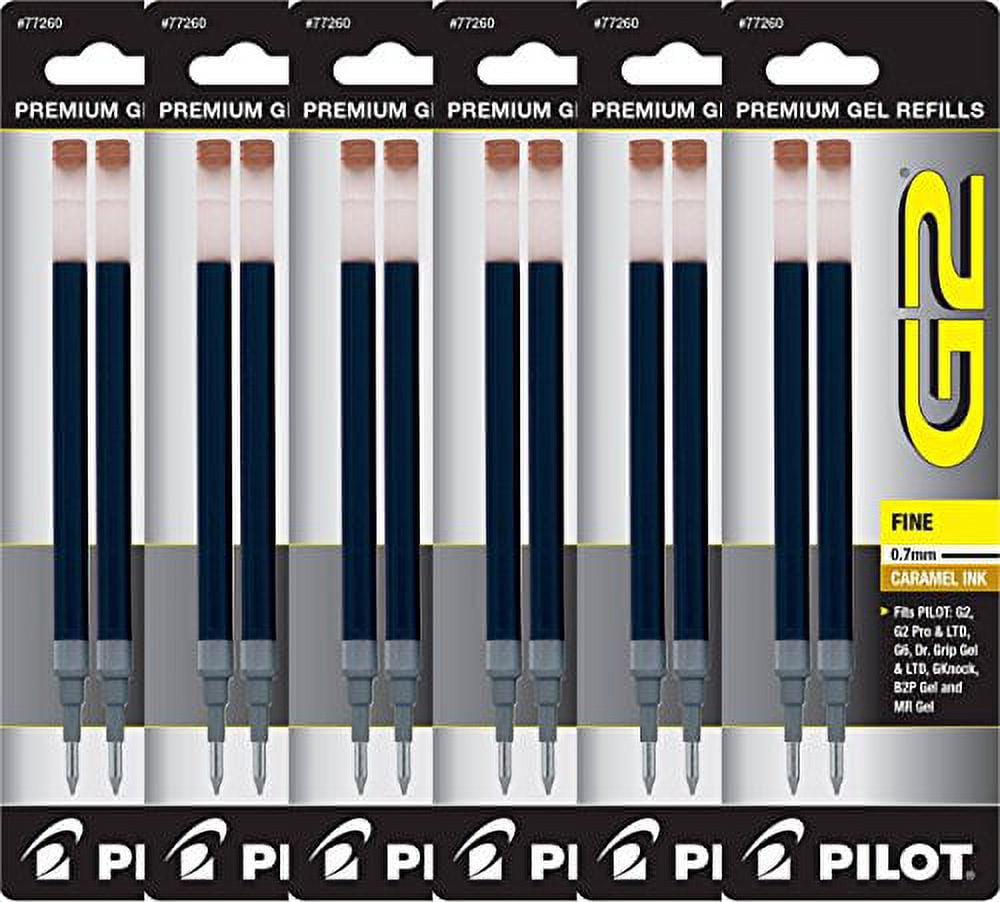 Value Pack of 6 - Pilot G2 Gel Ink Refills for Rolling Ball Pen, Fine ...