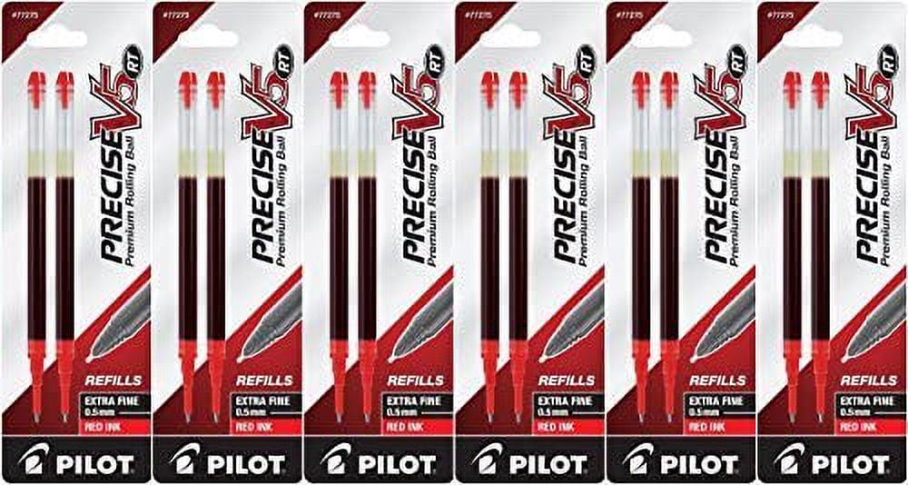 Pilot Precise V5 RT Liquid Ink Refills, Extra Fine Point, Red Ink, 2 ...