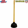 Value Plus Toilet Plunger 23In Long Handle Flexible Rubber Bowl ...