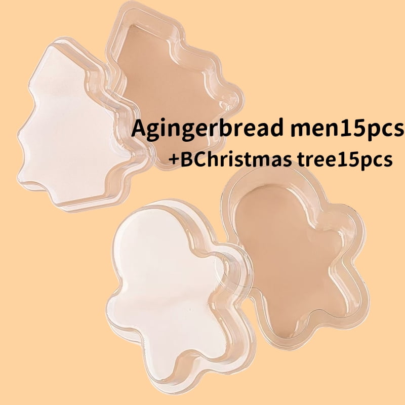 Value Set: Christmas Tree Shaped Containers and Gingerbread Man Shaped ...