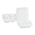 Value Star Foam 8.5-inch Foam 3 compartment Hinged Lid Trays - Walmart.com