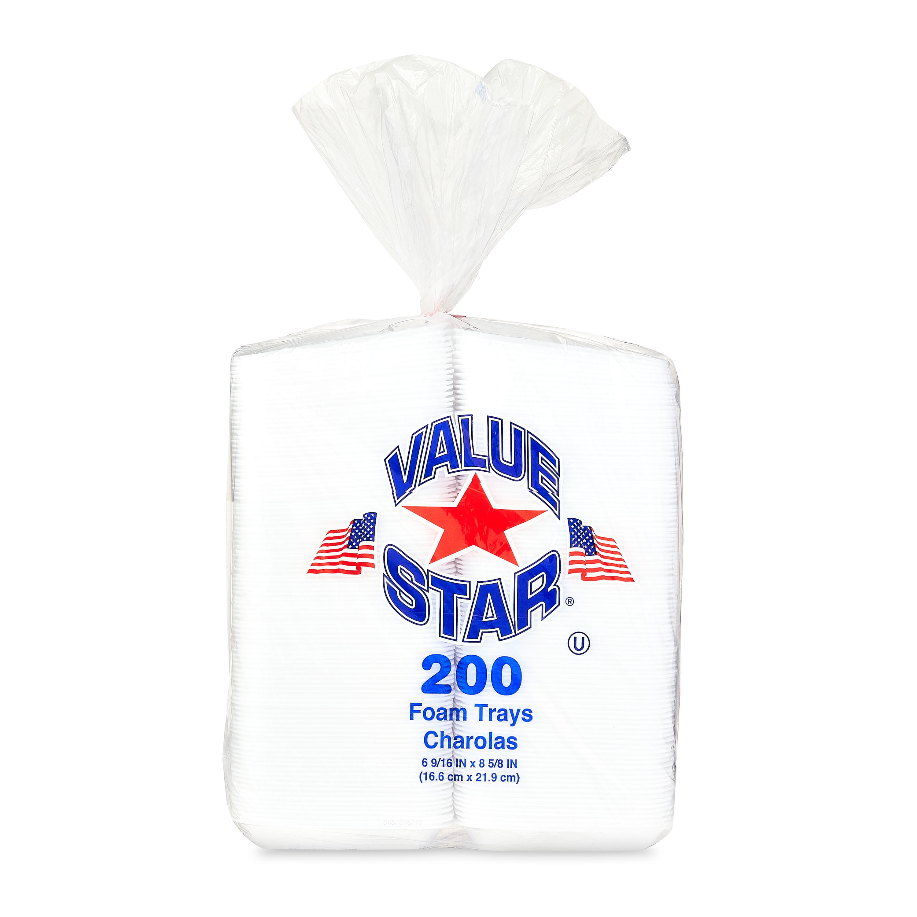 Value Star Foam Charola Tray 200ct - Walmart.com