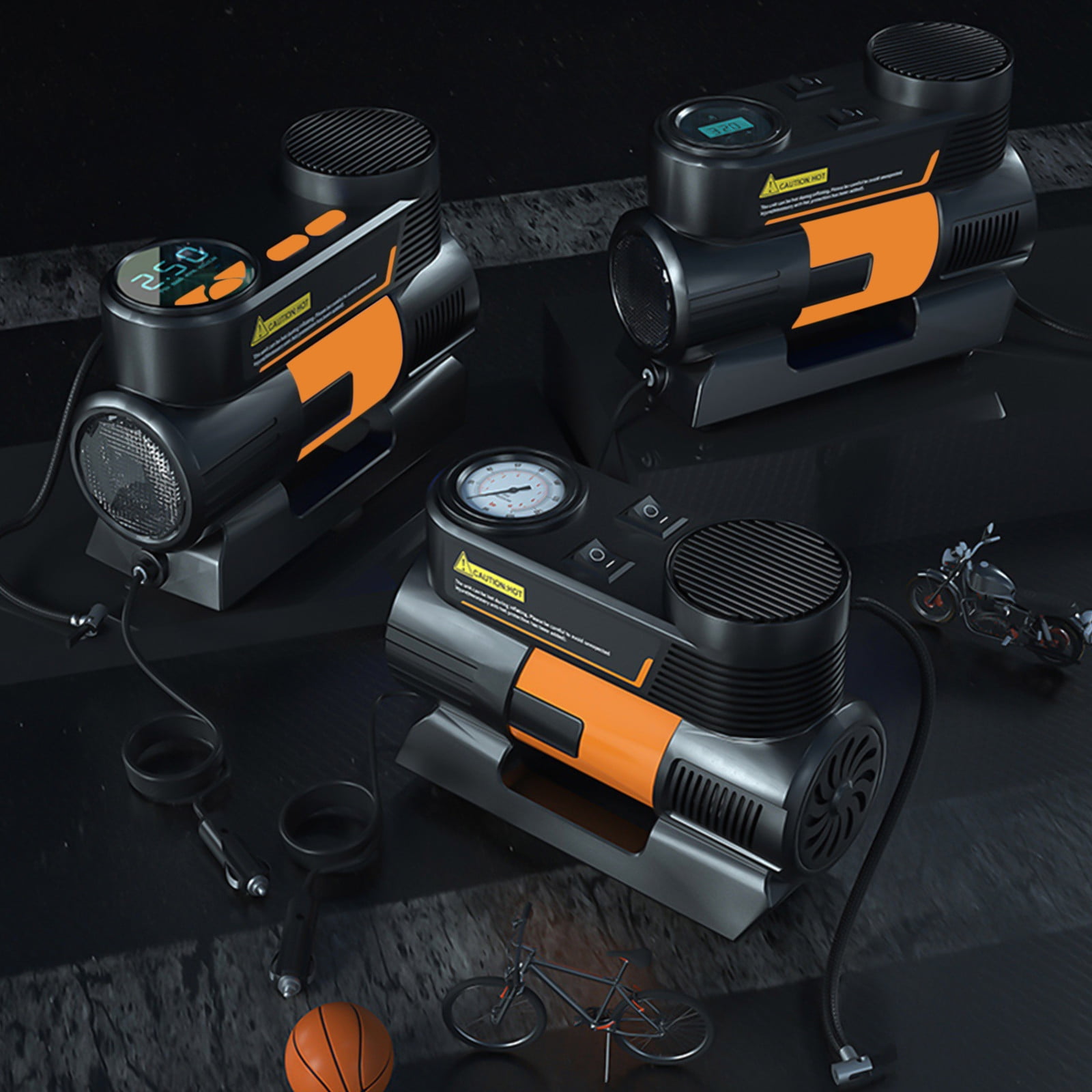 Value for Money, 260PSI Heavy-Duty Tire Inflator, Auto Shutoff Air Pump ...