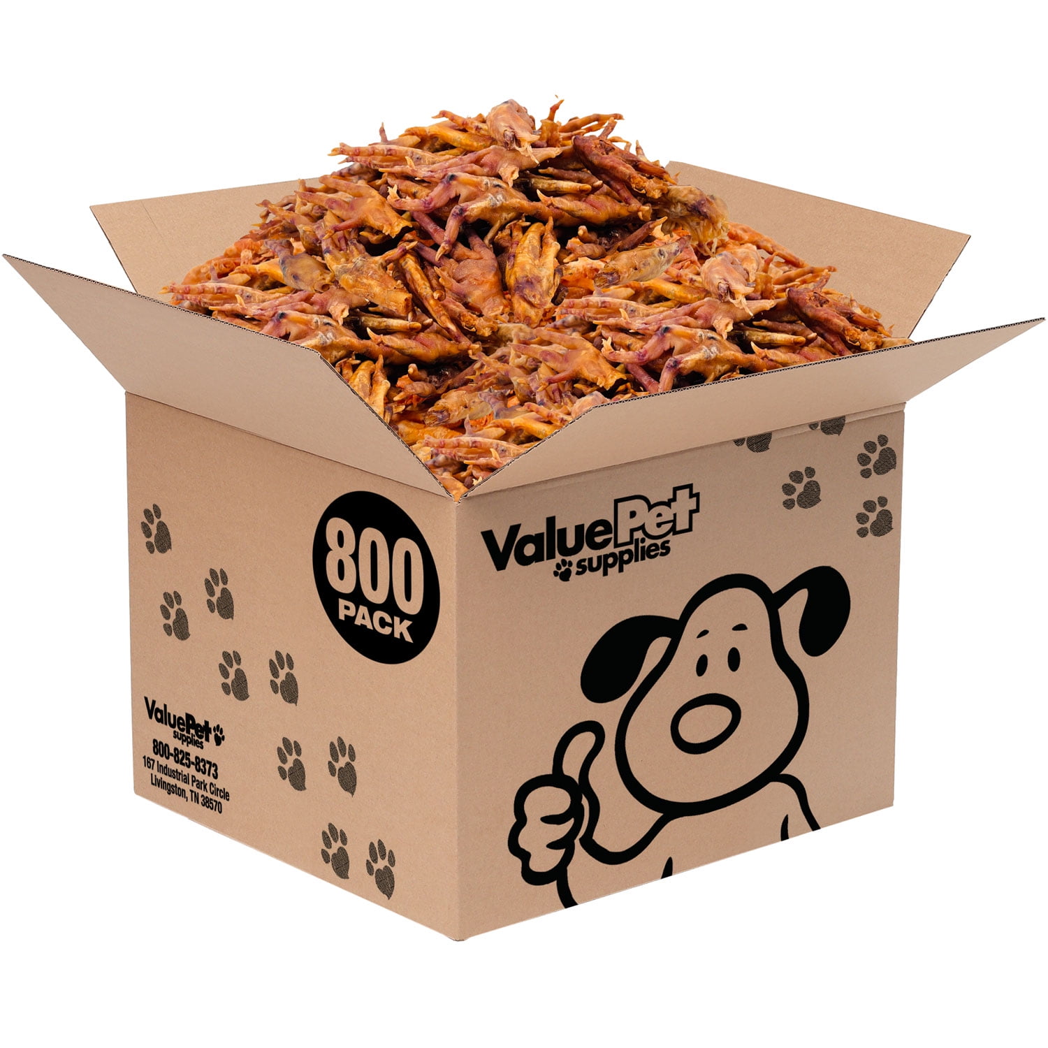 ValueBull Chicken Feet for Dogs, 800 Count Wholesale Pack - Walmart.com