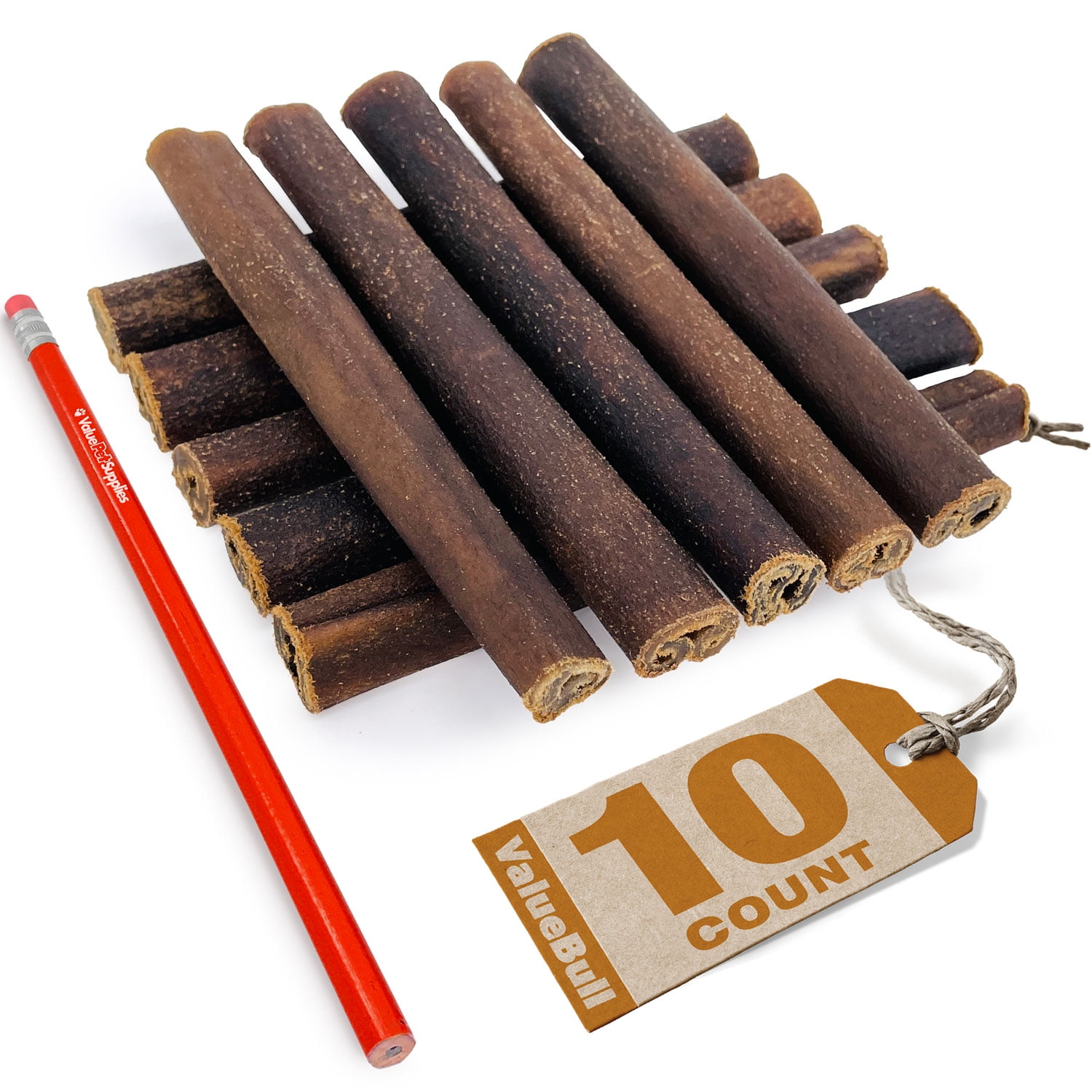 ValueBull Collagen Sticks, Beef Dog Chews, Thick 6 Inch, 10 Count ...