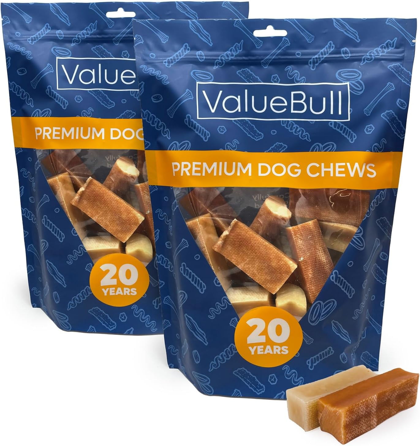 ValueBull Himalayan Yak Cheese Dog Chews, Medium, 2 lb - Long-Lasting ...