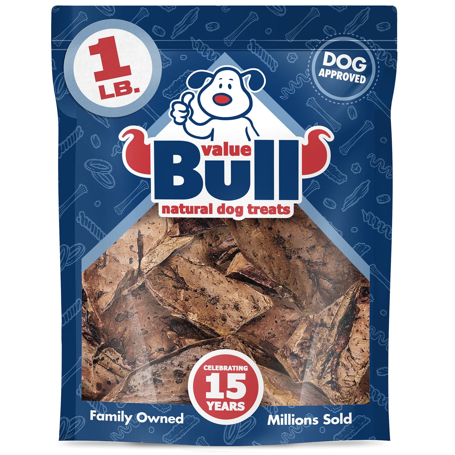 ValueBull Lamb Lung Dog Chews, Sliced, 1 Pound - Walmart.com