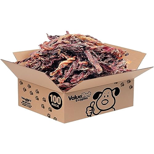 ValueBull USA Pork Pizzle Twists for Dogs, 4-9", 100 ct Bulk Pack - All ...