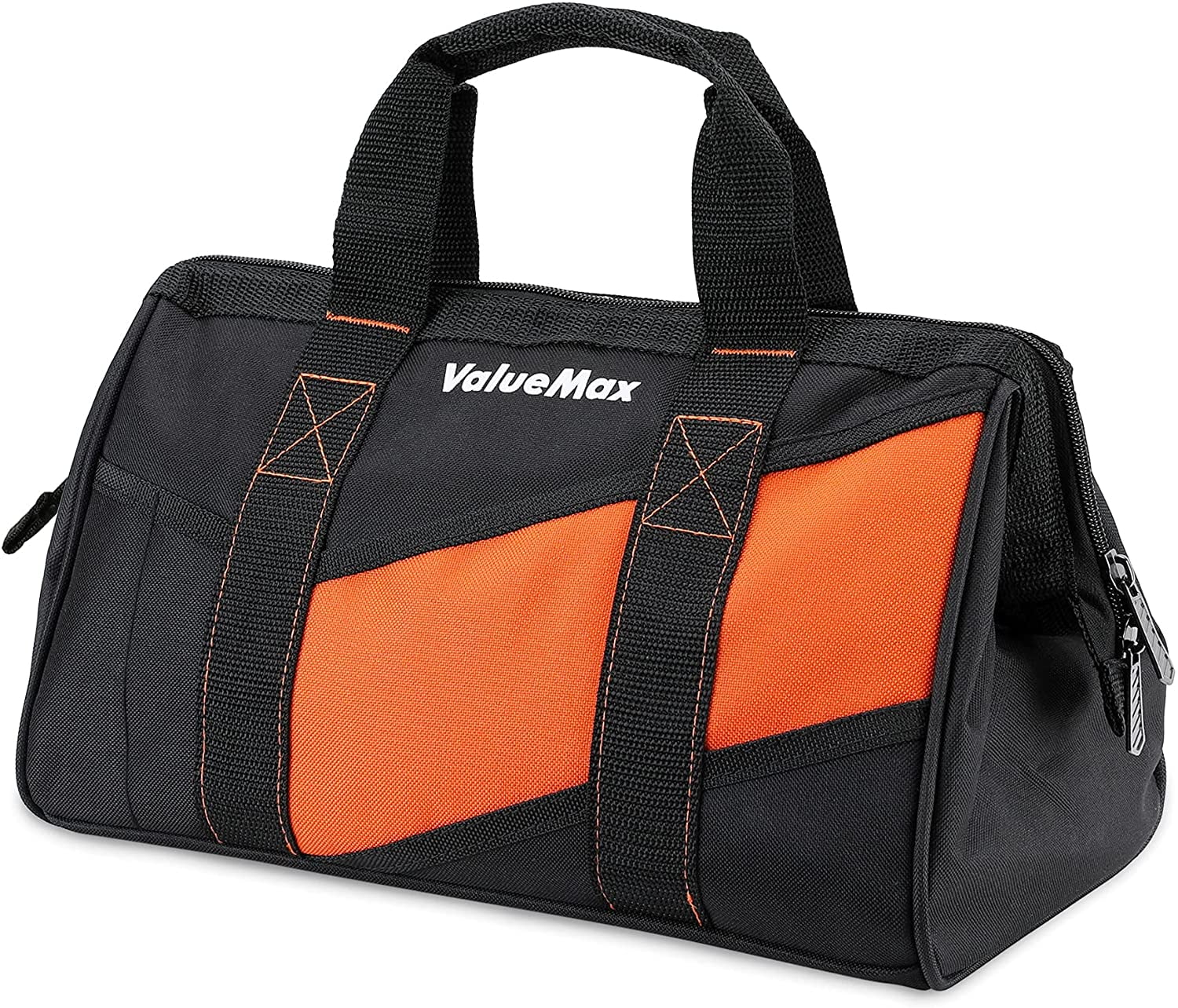 ValueMax 13-Inch Open Top Large Tool Bag, Wide Mouth with 12 Pockets ...