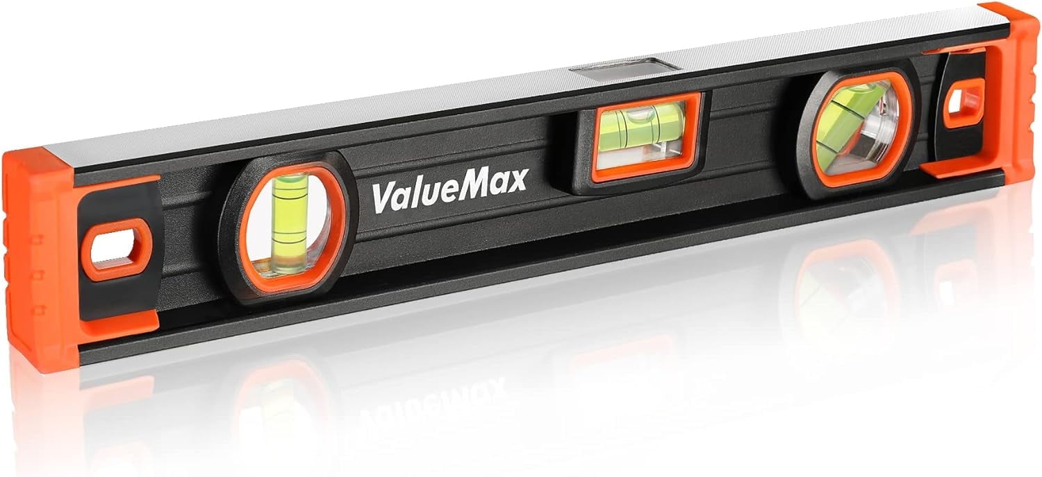 ValueMax 16-Inch Torpedo Level, Magnetic Leveler Tool with 3 High ...